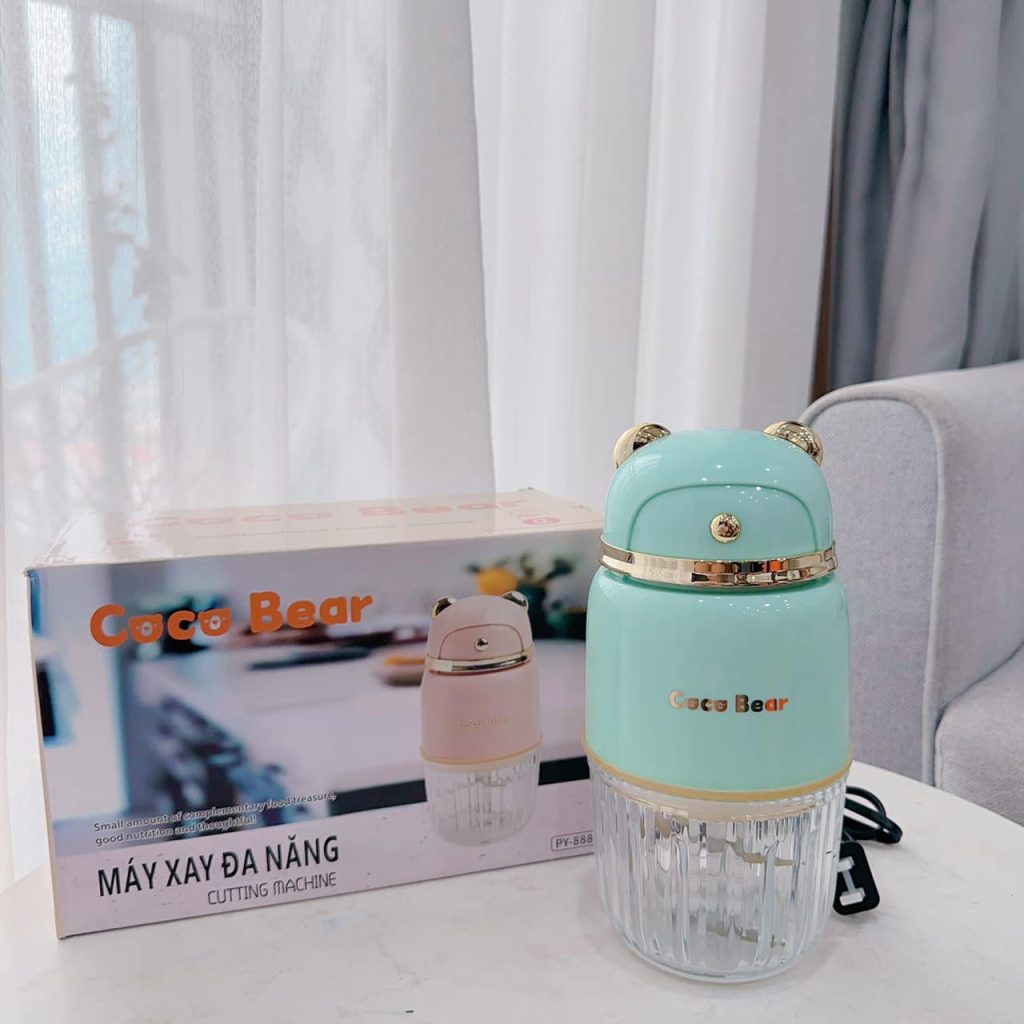 [1 đổi 1 trong 30 ngày]Máy xay Coco Bear 8 lưỡi xay đồ ăn dặm cho bé ...