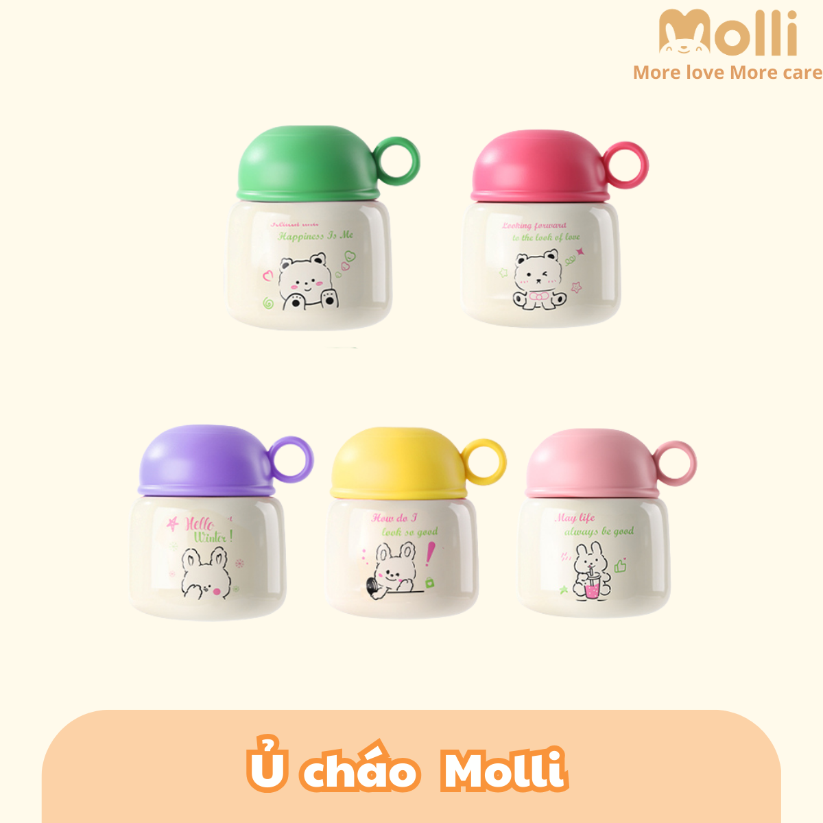 Bình Ủ Cháo Molli inox 304 500ml MOL0019 - Chuyên bán buôn sỉ đồ sơ ...